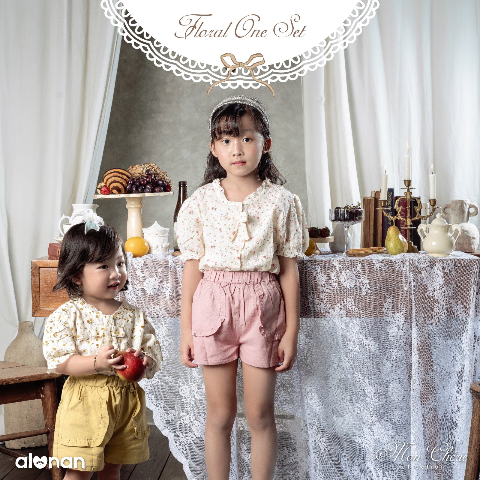 Baju Anak Perempuan - One Floral Set (Mon Chérie) by ALUNAN